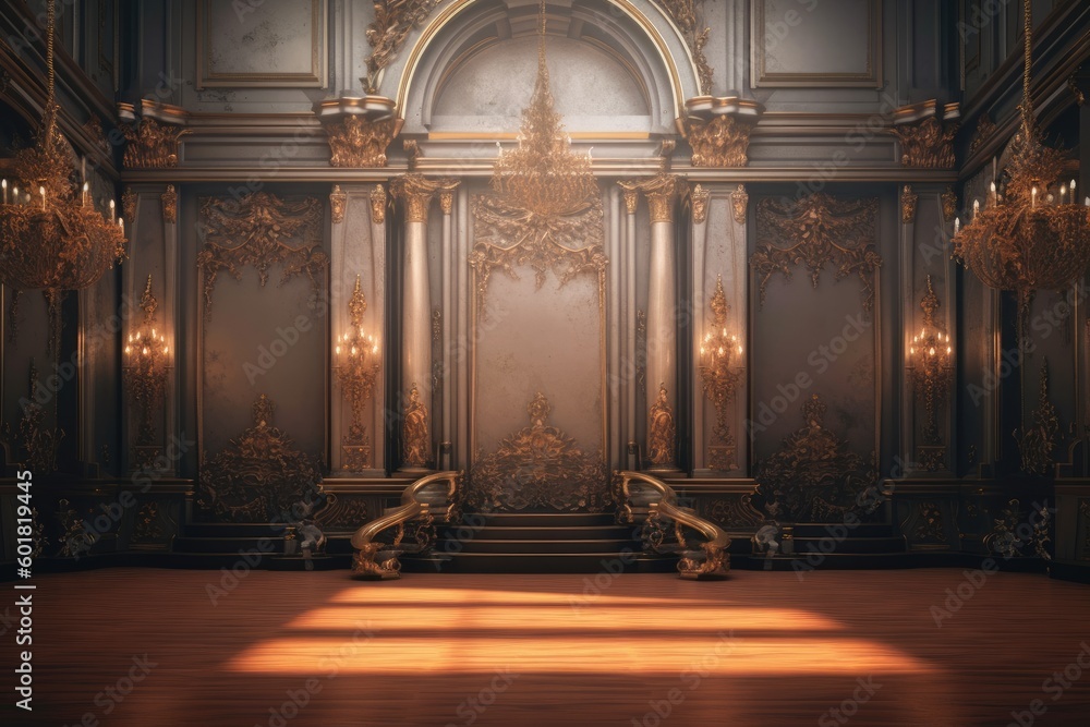 Photo & Art Print classic and vintage luxury wall backdrop, Exotic Escape