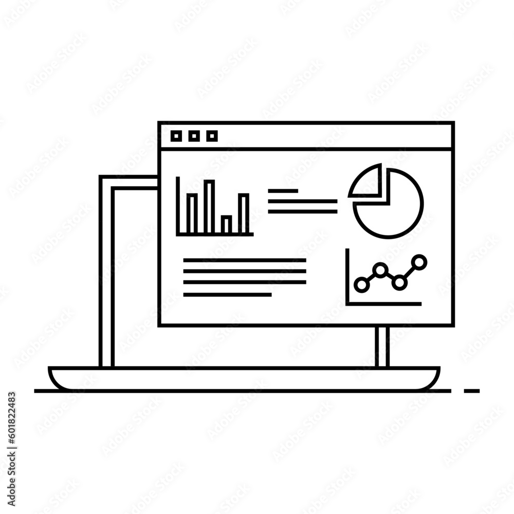 Data analytics icon, Business intelligence icon, Analytics dashboard ...