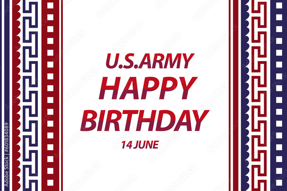 US Army happy birthday celebration concept abstract background in ...