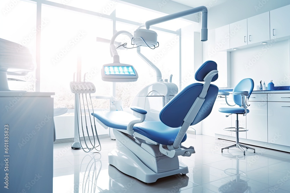 Modern Dental Clinic, Dentist chair and other accessories used by ...