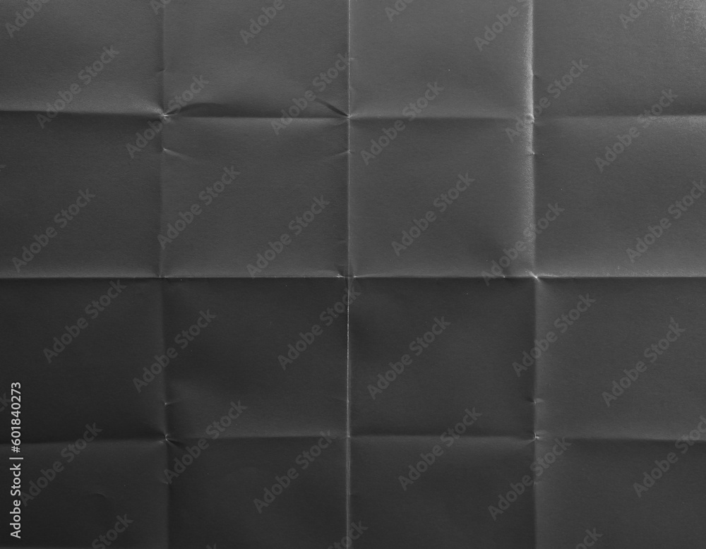 Texture of folded paper, top view or detail scan of paper surface, cool ...