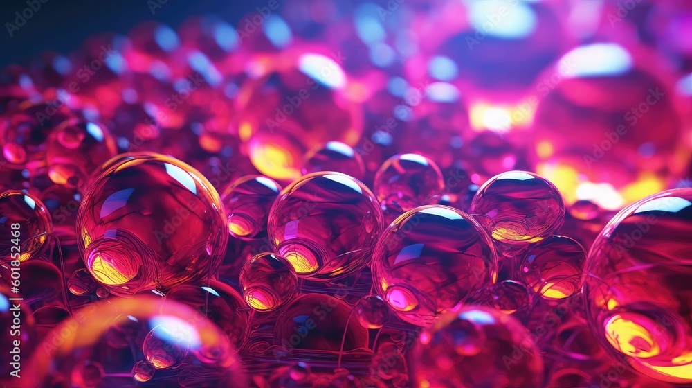 Liquid Molecules Under microscope, molecules in liquids are in constant ...