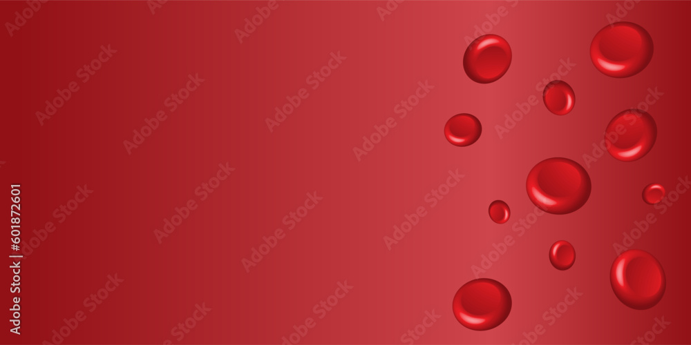 Blood anemia background. Red blood cells 3d mock up design. Hemoglobin ...