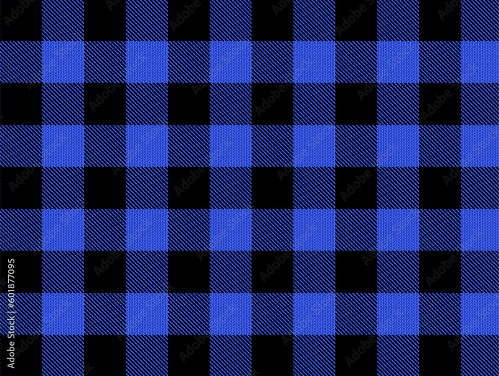 Vetor de blue and black plaid vector repeating pattern swatch seamless ...