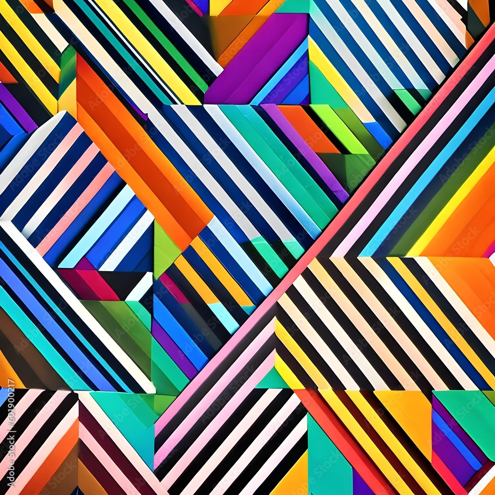 222 Geometric Shapes: A dynamic and playful background featuring ...