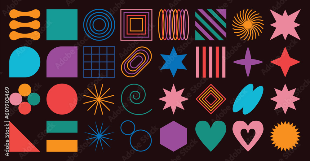 Retro Shapes Vector
