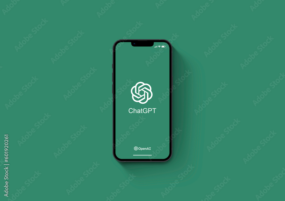 ChatGPT artificial intelligence chatbot app on the smartphone iPhone ...