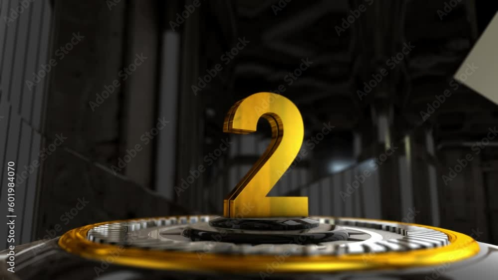 number 2 Top 10 countdown 4k for YouTube videos count numbers with ...