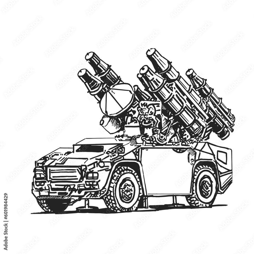 Anti-aircraft installation, air defense, rocket system. Military ...