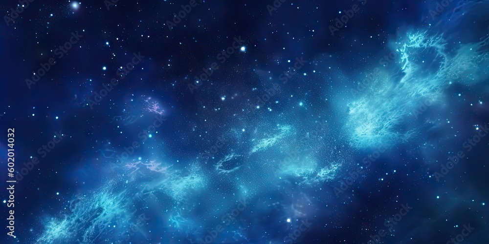 Blue Space Background with Light and Pattern. Abstract Art Concept ...