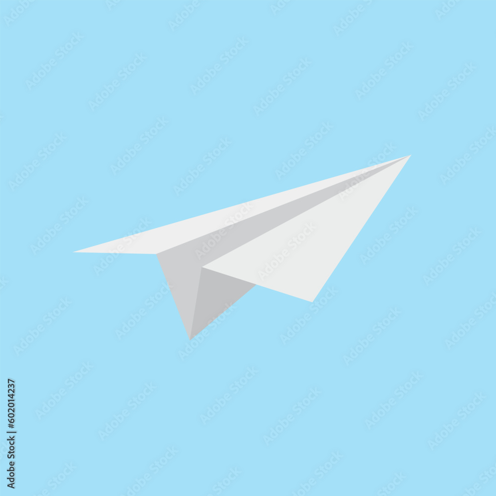 Paper Plane vector clipart illustration Stock Vector | Adobe Stock