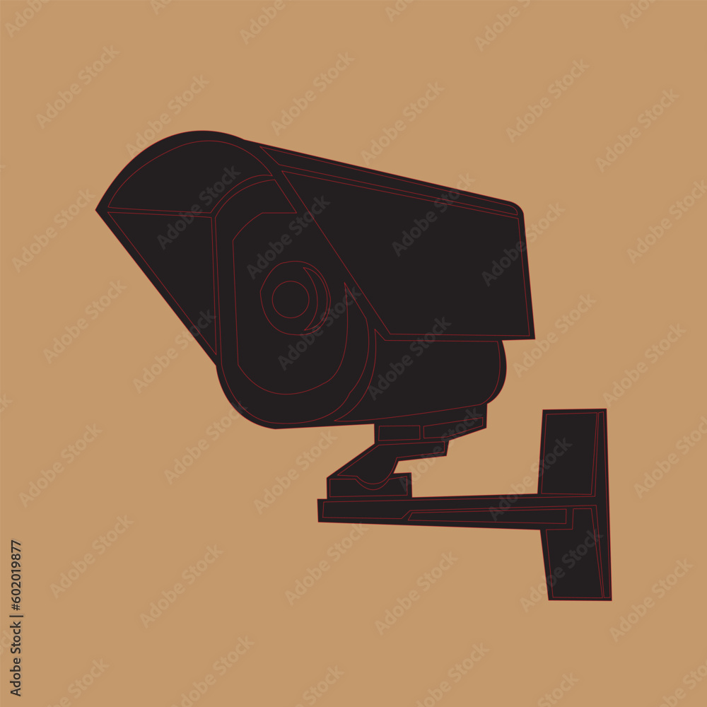 Vektorová grafika „cc for isolated icons on cc tv in digital technology ...