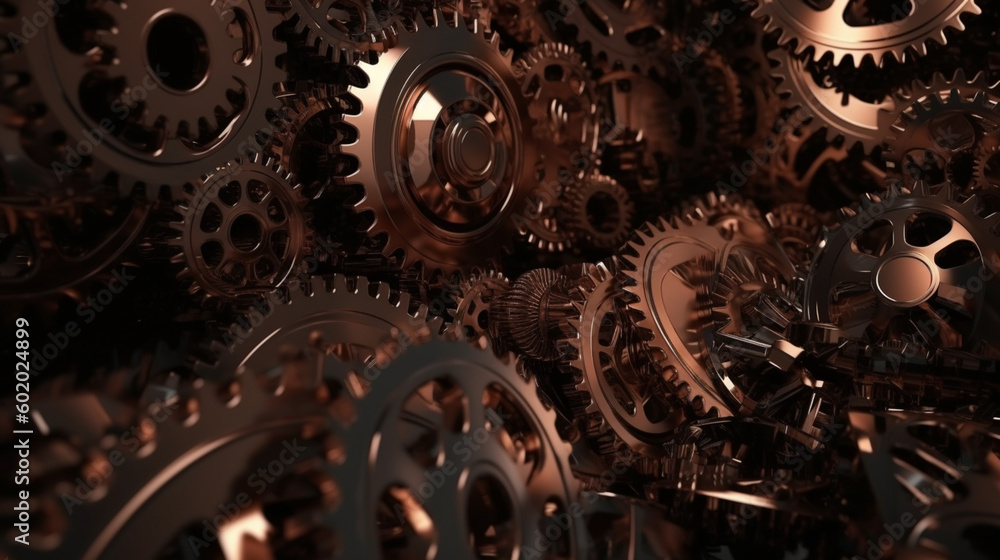 Cogs and gear wheels mechanisms background. industrial Machine ...