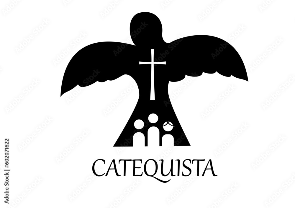 Logo para catequista o grupo cátolico vector de Stock | Adobe Stock