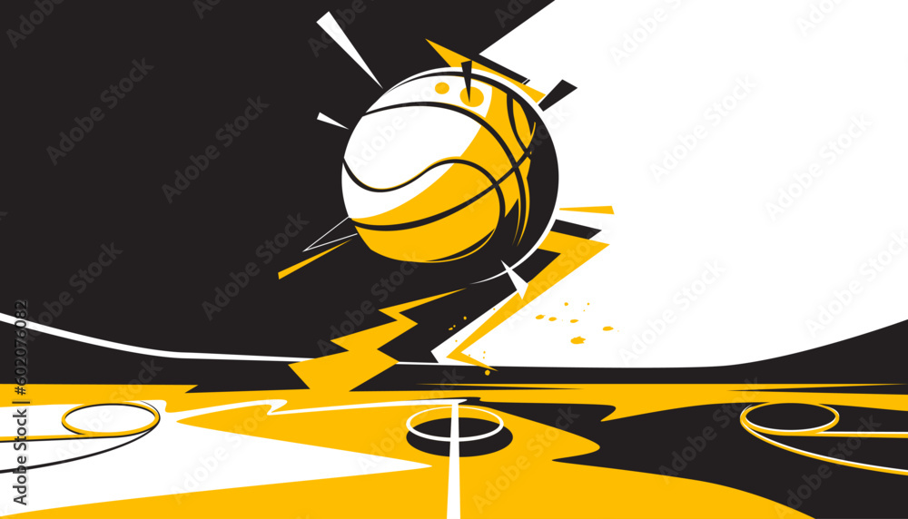 Basketball abstract background design for banner, poster, flyer ...