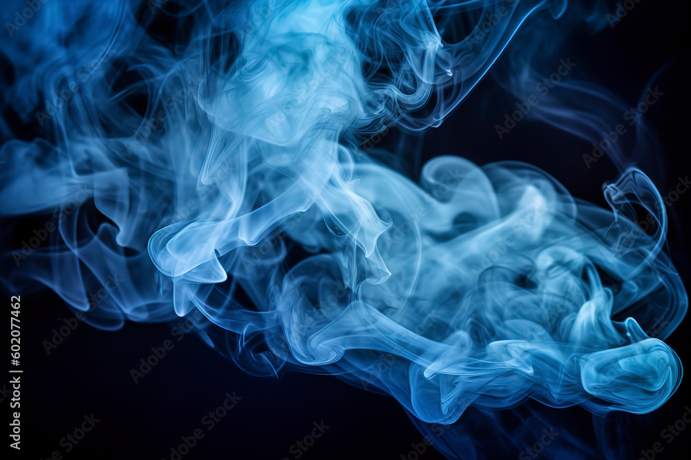 Shiny smoke captured mid - motion. The fluid - like nature of the smoke ...