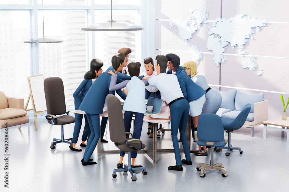 Team hand-stack, business people celebrating success and professional ...