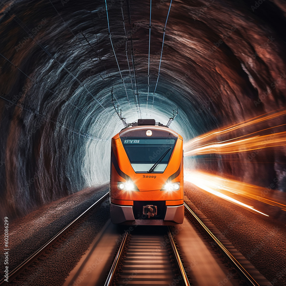 Effortlessly cruising at incredible speeds, high-speed bullet trains ...