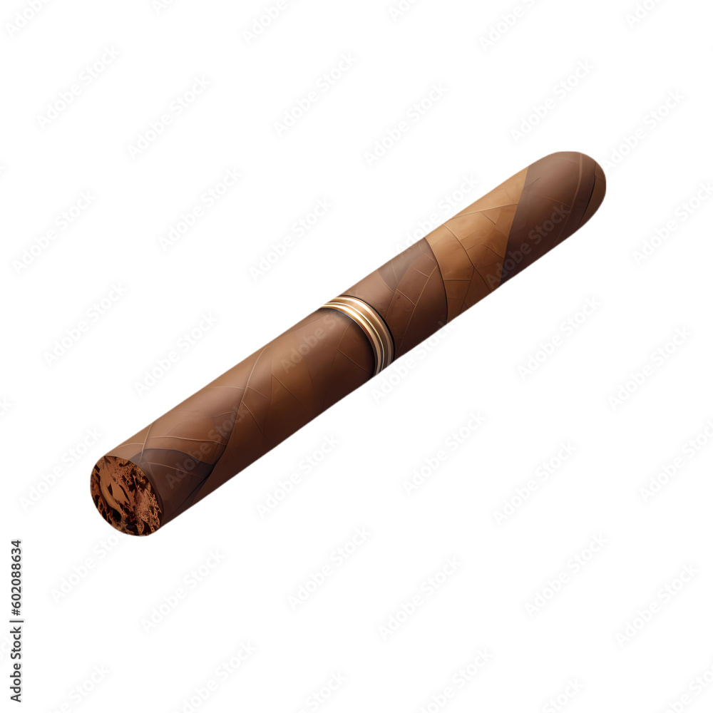 Cigar on transparent Background, PNG, Generative AI Stock Illustration ...