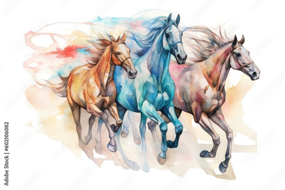 Enjoy stunning 3D horse racing design for your project. (Generative AI ...
