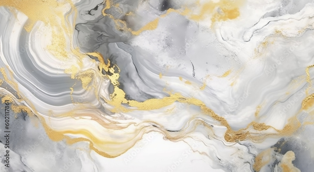 Golden geode 3D marble art wallpaper for elegant wall decor, generative ...