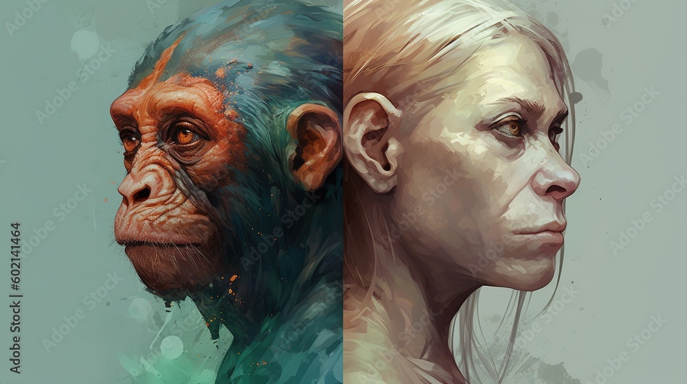Half-human, half-animal. hybrid Fantasy concept , Illustration painting ...
