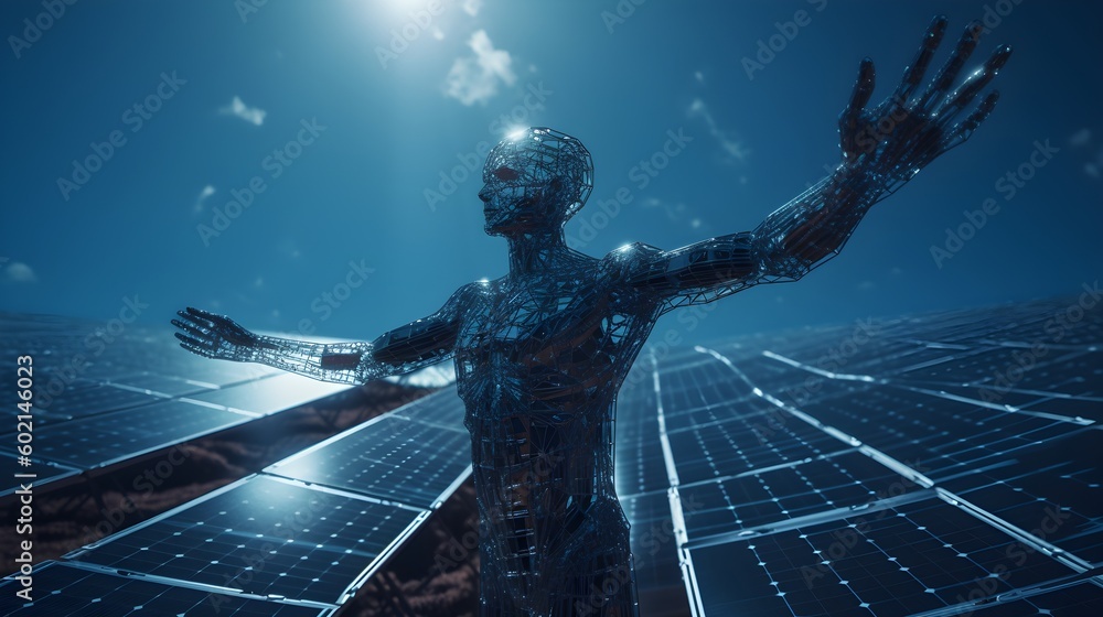 ภาพประกอบสต็อก Pioneering AI in Renewable Energy: Artificial ... ภาพประกอบสต็อก Pioneering AI in Renewable Energy: Artificial ...