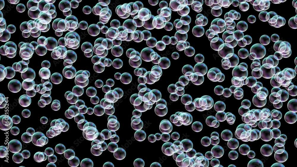Sprite Bubble Background. Animation Of Bubble Flying Up, Water Bubbles ...