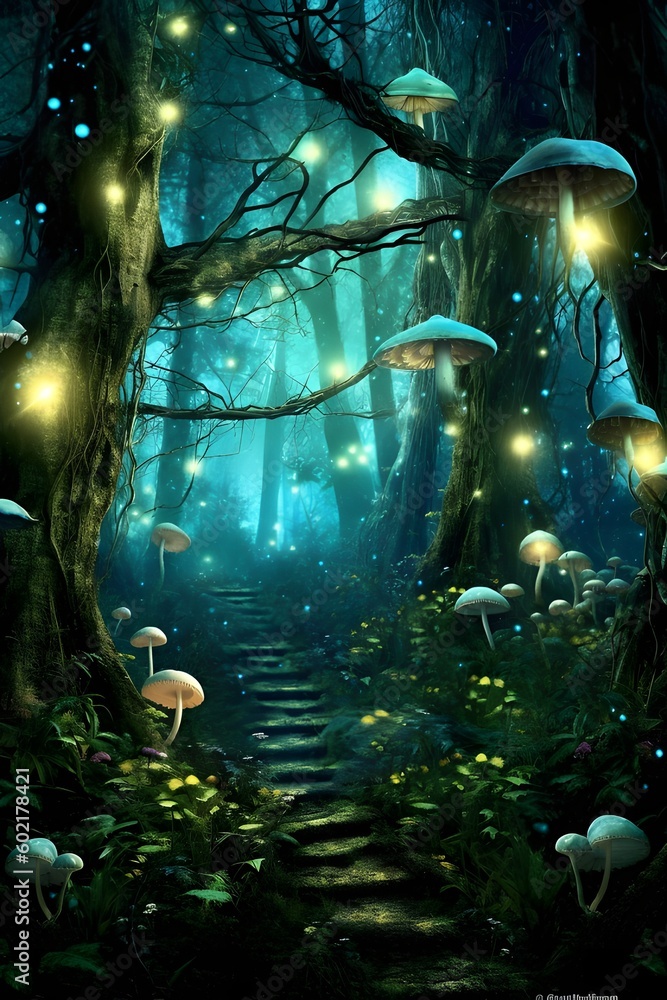 Enchanted Yard Forest transformed into an enchanted and eerie forest ...