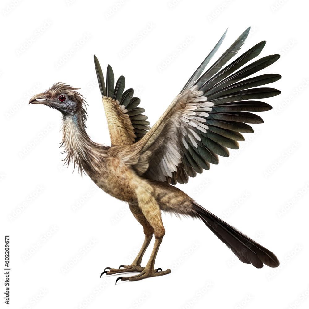 Dinosaur - Archaeopteryx on transparent background, Generative ai Stock ...
