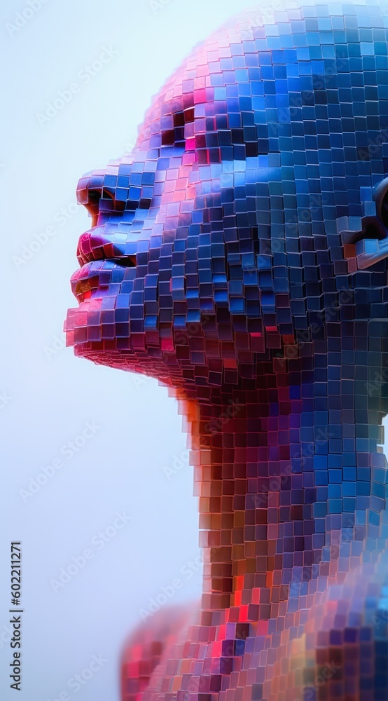 singularity end line closeup person face head stunning architectural ...