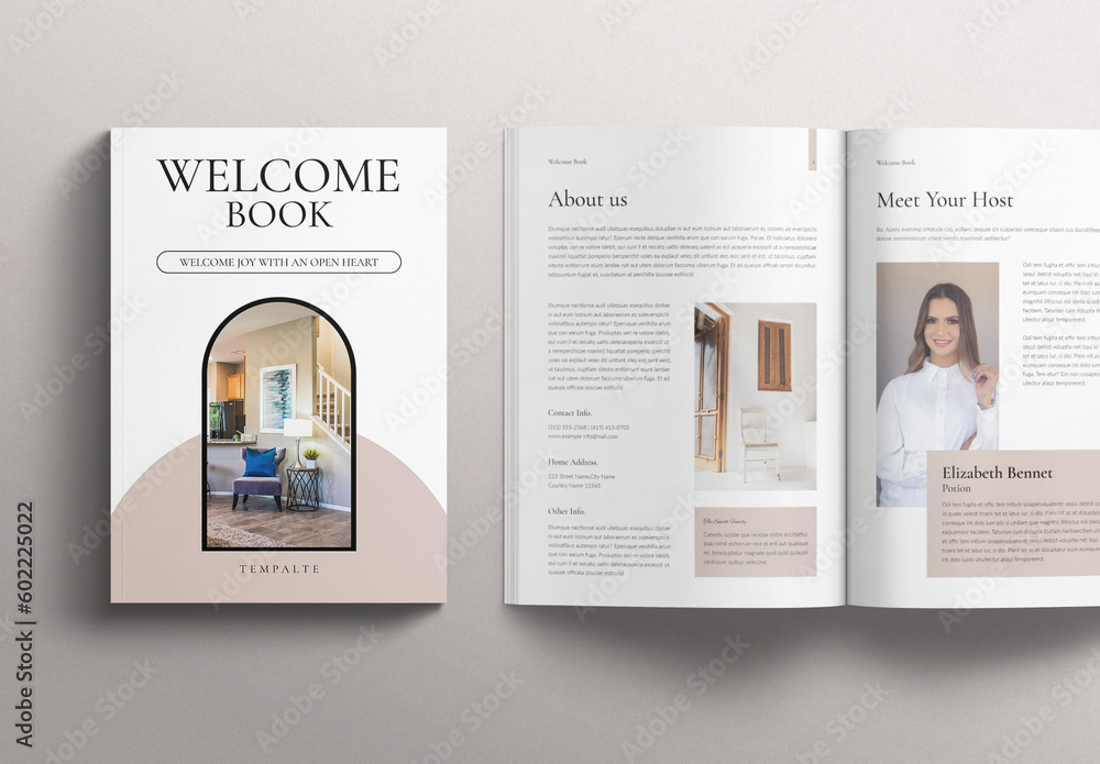Welcome Book Template Stock Template | Adobe Stock