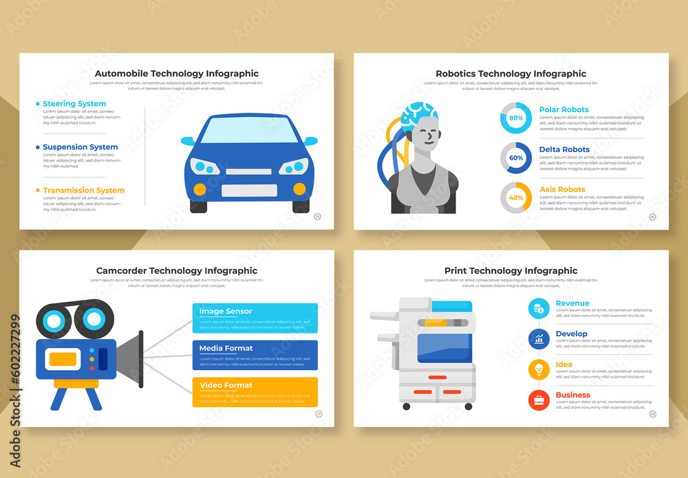 Artificial Intelligence Technology Infographic Layout Stock Template ...