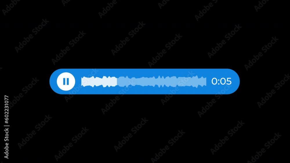 Voice messages chat bubble icon Animation loop motion graphics video ...