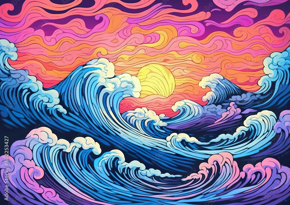 Esoteric calming color and wellness soothing spiritual background or ...