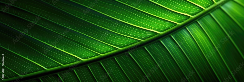 Abstract green leaf texture, nature background, tropical leaf ...
