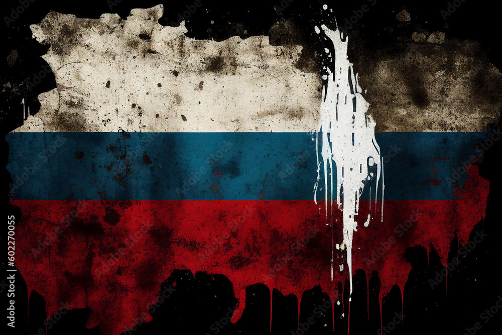 Flag of Russia or the State Flag of the Russian Federation background ...