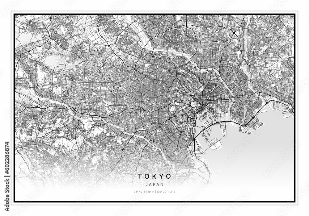 Tokyo Map Minimalist Map Tokyo Print Tokyo Poster Tokyo Art Modern tokyo-map-minimalist-map-tokyo-print-tokyo-poster-tokyo-art-modern