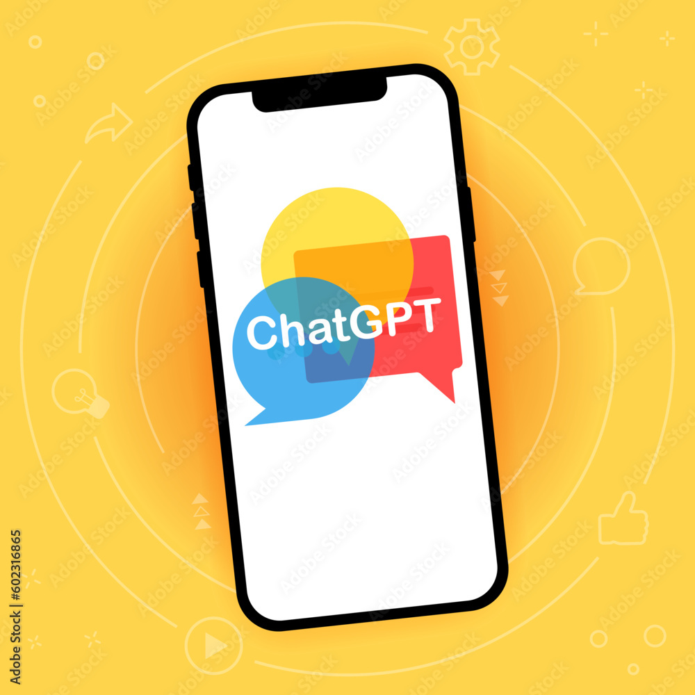 Illustrations of the conversation method Chat GPT 4. Chatbot with ...