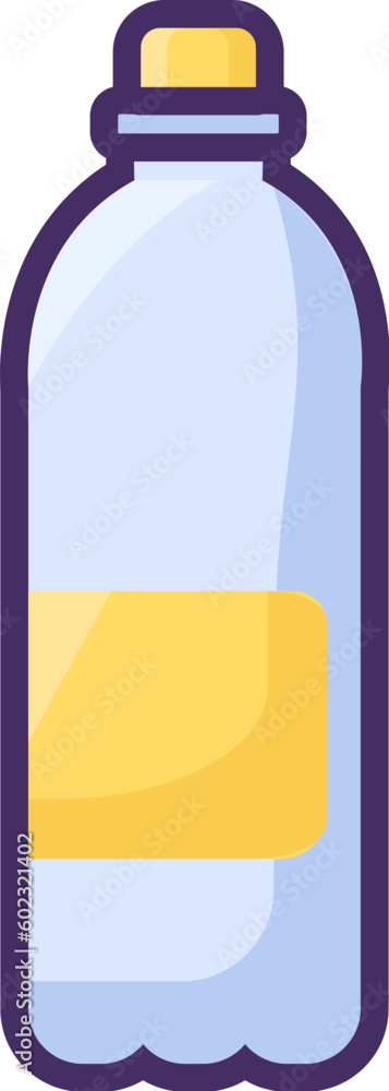 PVC plastic drink bottle. Recycling of plastic production and packaging ...