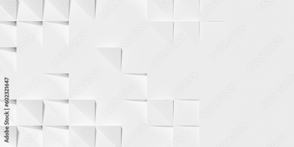 Random shifted large white squares background wallpaper banner pattern ...