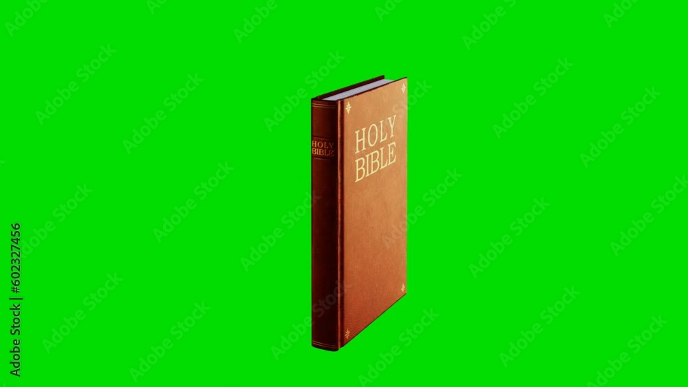 3D model bible on green screen rotating 360 degrees Stock Video | Adobe ...