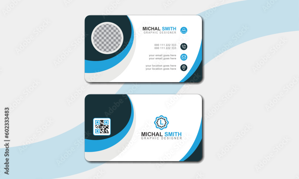 visiting card template, Modern visiting card design, business card ...