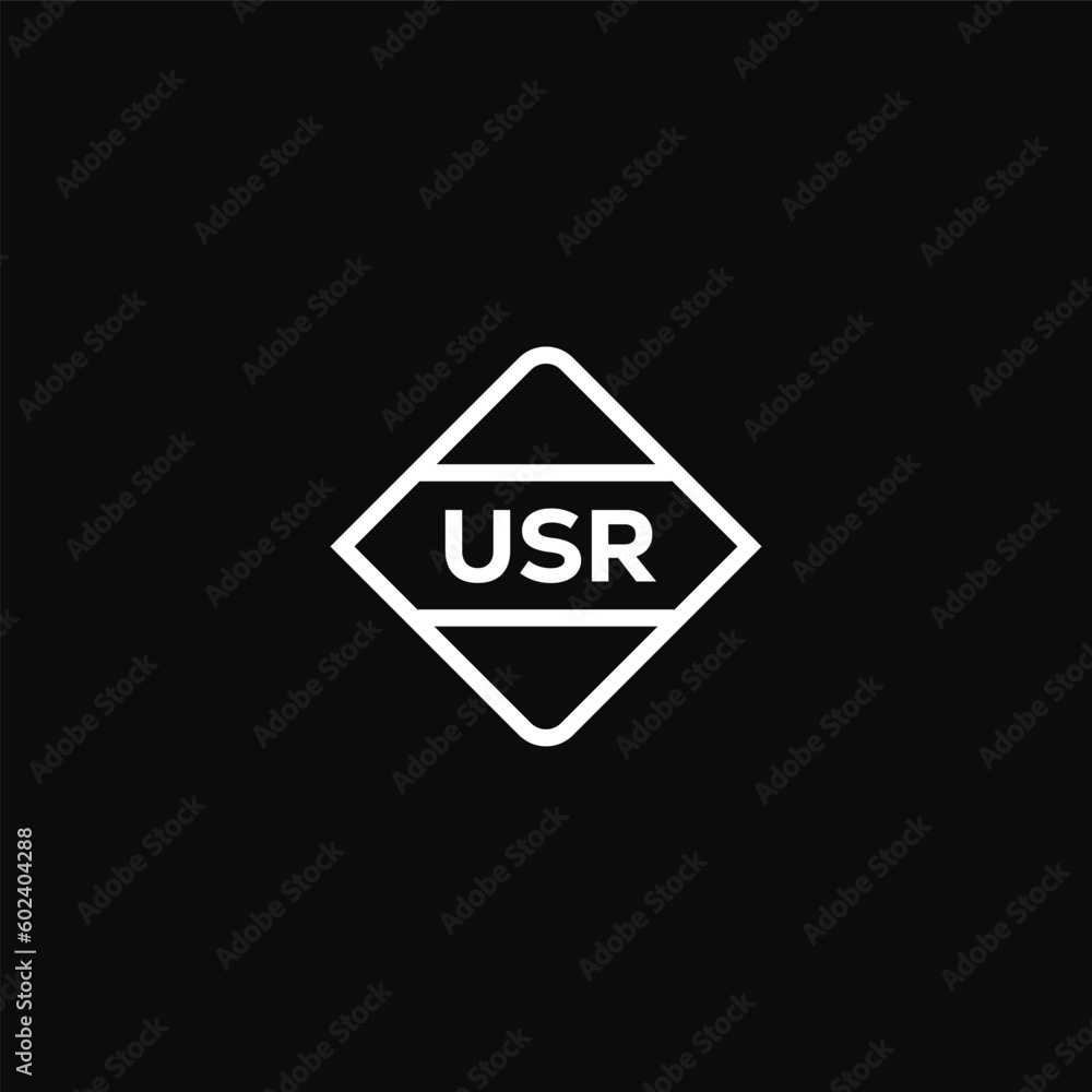 USR letter design for logo and icon.USR monogram logo.vector ...