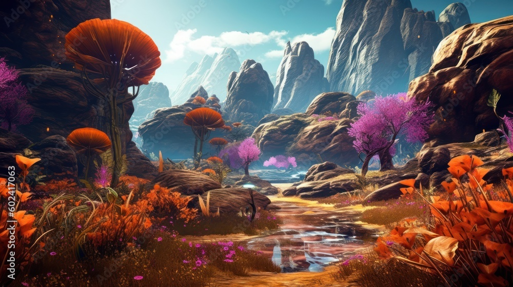 Alien landscapes, visually stunning environments with unique geological ...