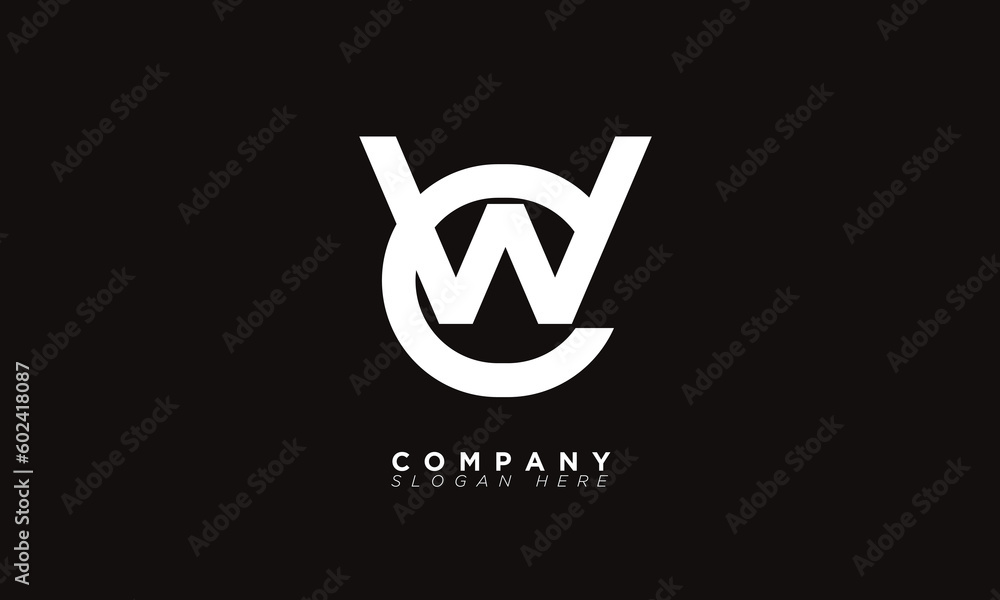CW Alphabet letters Initials Monogram logo WC, C and W Stock Vector ...