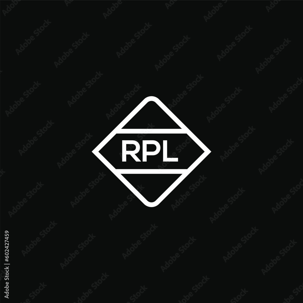 RPL letter design for logo and icon.RPL monogram logo.vector ...
