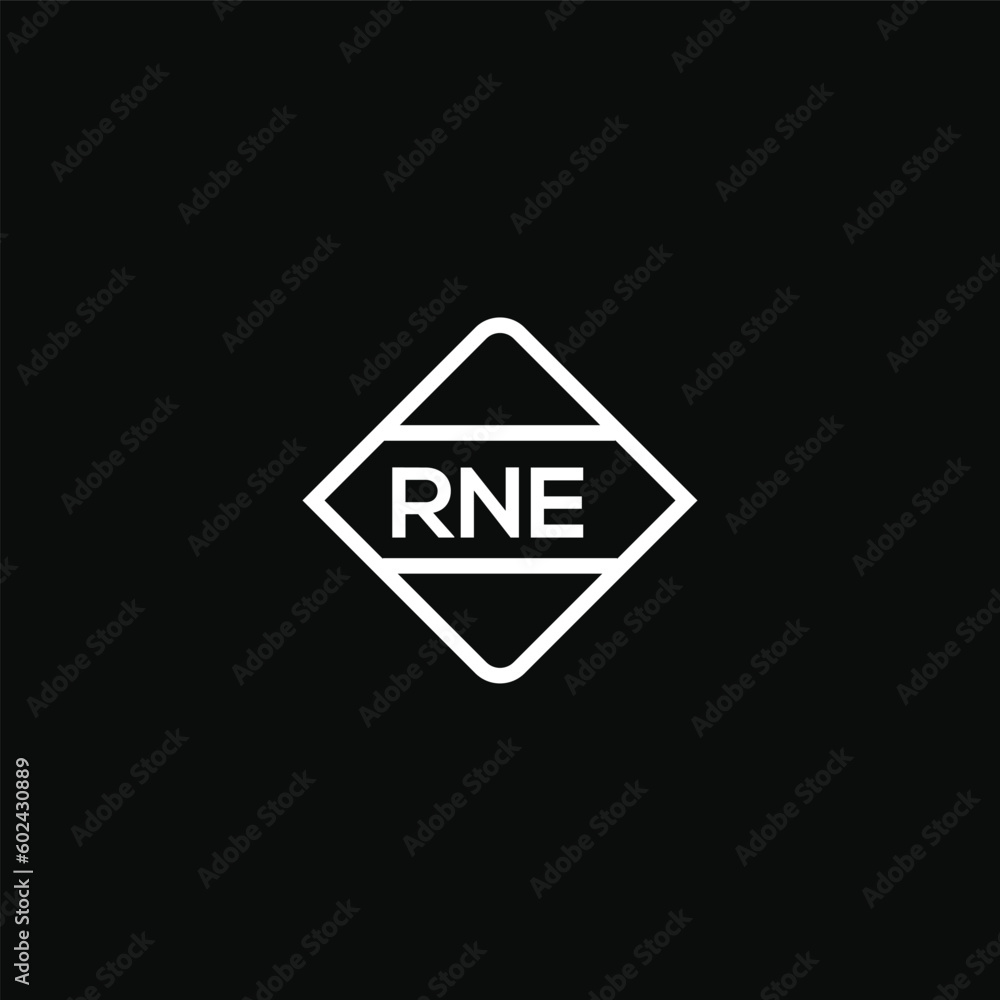 RNE letter design for logo and icon.RNE monogram logo.vector ...