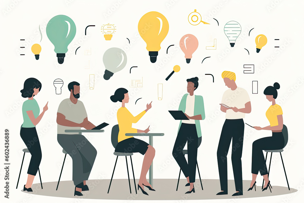 brainstorming, creative idea, innovation, business problem solving ...