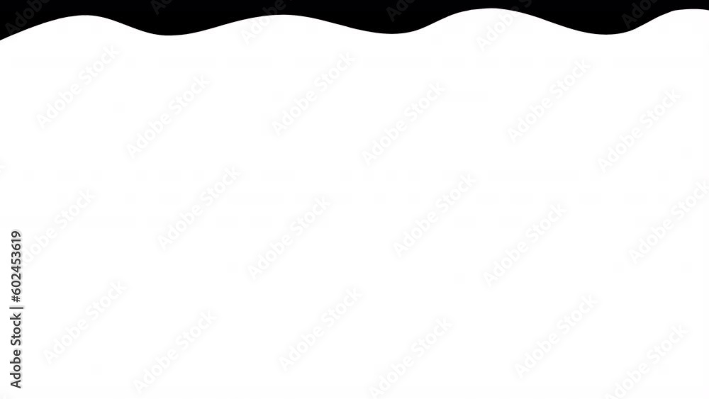 Simple Water Whirlpool Transitions Cartoon Animation Hand Drawn. Black ...